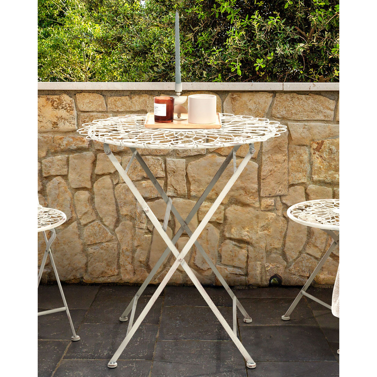 Lily Manor Murchison Metal 2 - Person Bistro Table | Wayfair.co.uk