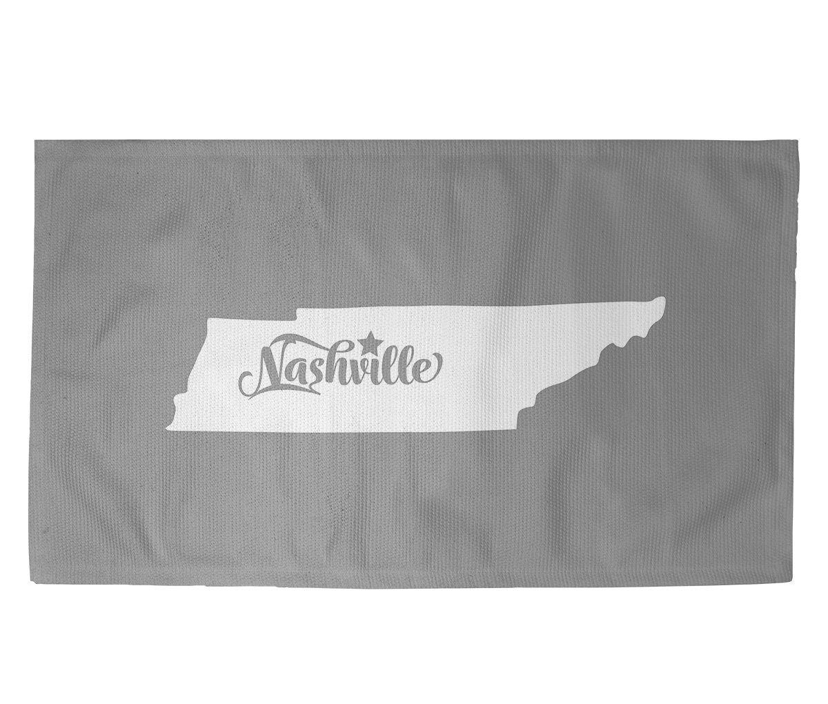 East Urban Home Nashville Tennessee Gray Area Rug | Wayfair