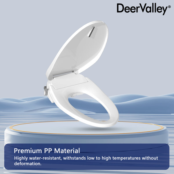DeerValley Elongated Manual Bidet Toilet Seat With Self Cleaning Dual ...