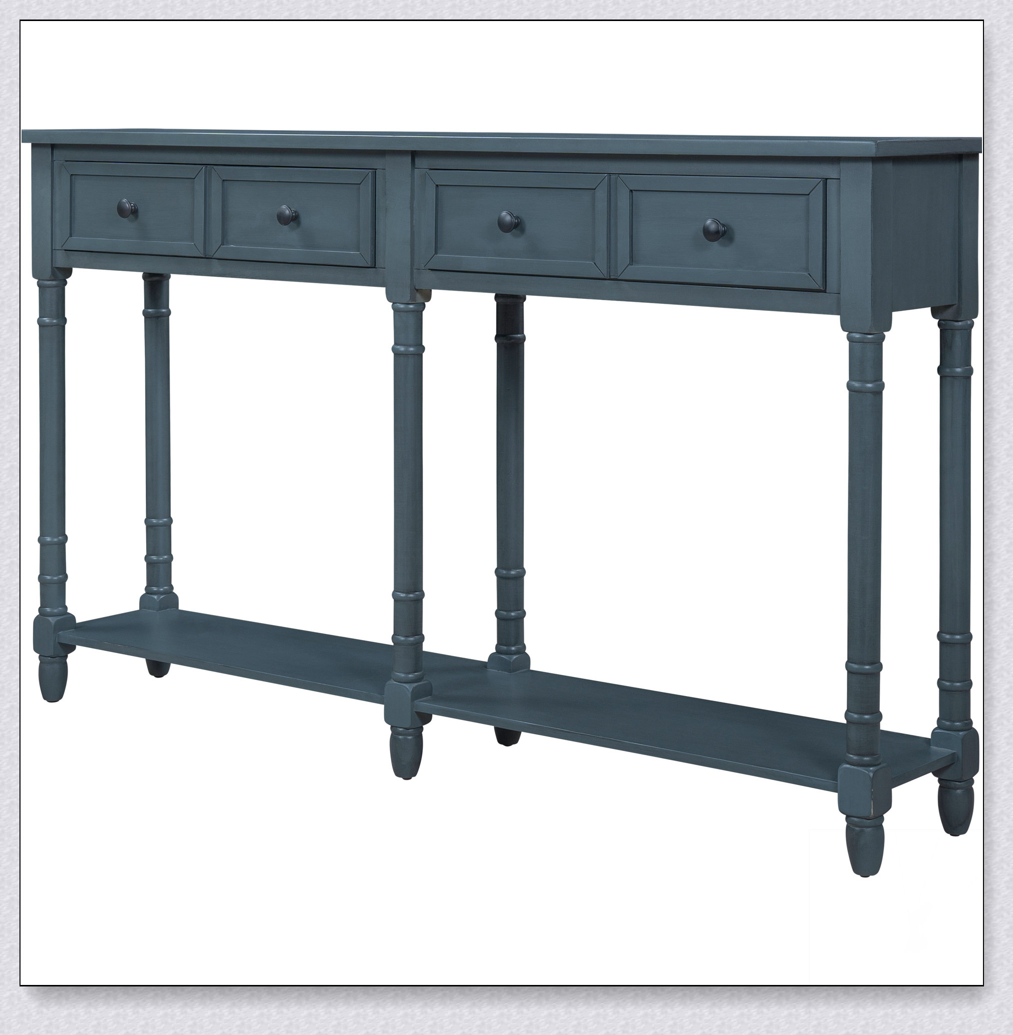Darby Home Co Console Table Sofa Table with Storage Drawers and Bottom ...