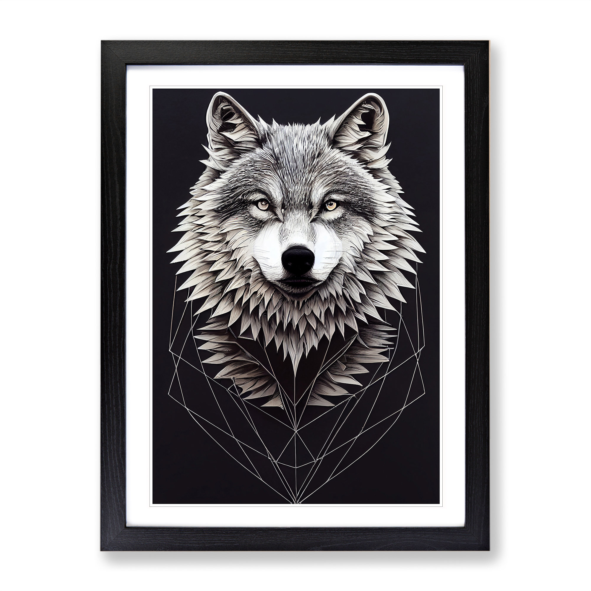 Alpen Home Mythical Wolf - Picture Frame Graphic Art | Wayfair.co.uk