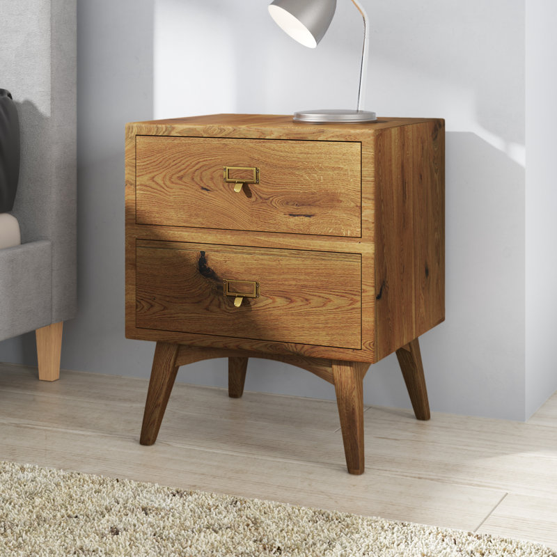 Mercury Row Fitzsimons Solid Wood Bedside Table & Reviews | Wayfair.co.uk