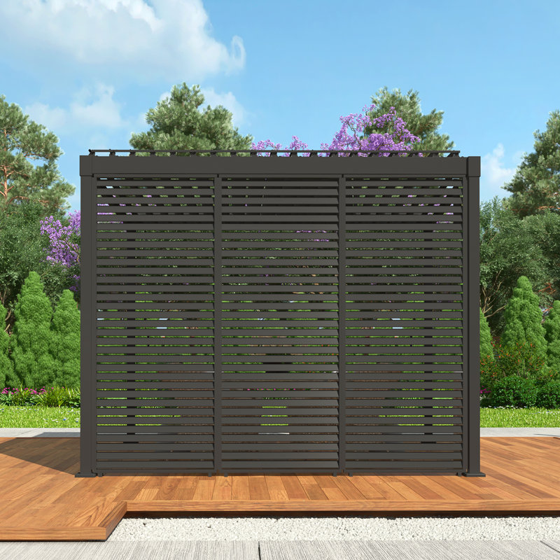 Mirador 80/88S Fixed Metal Shutter Wall (Pergola accessory) & Reviews ...