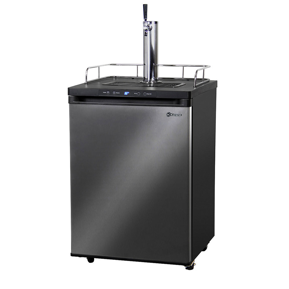 Kegco 5.6 cu. ft. Single Tap Freestanding Kegerator with Adjustable ...
