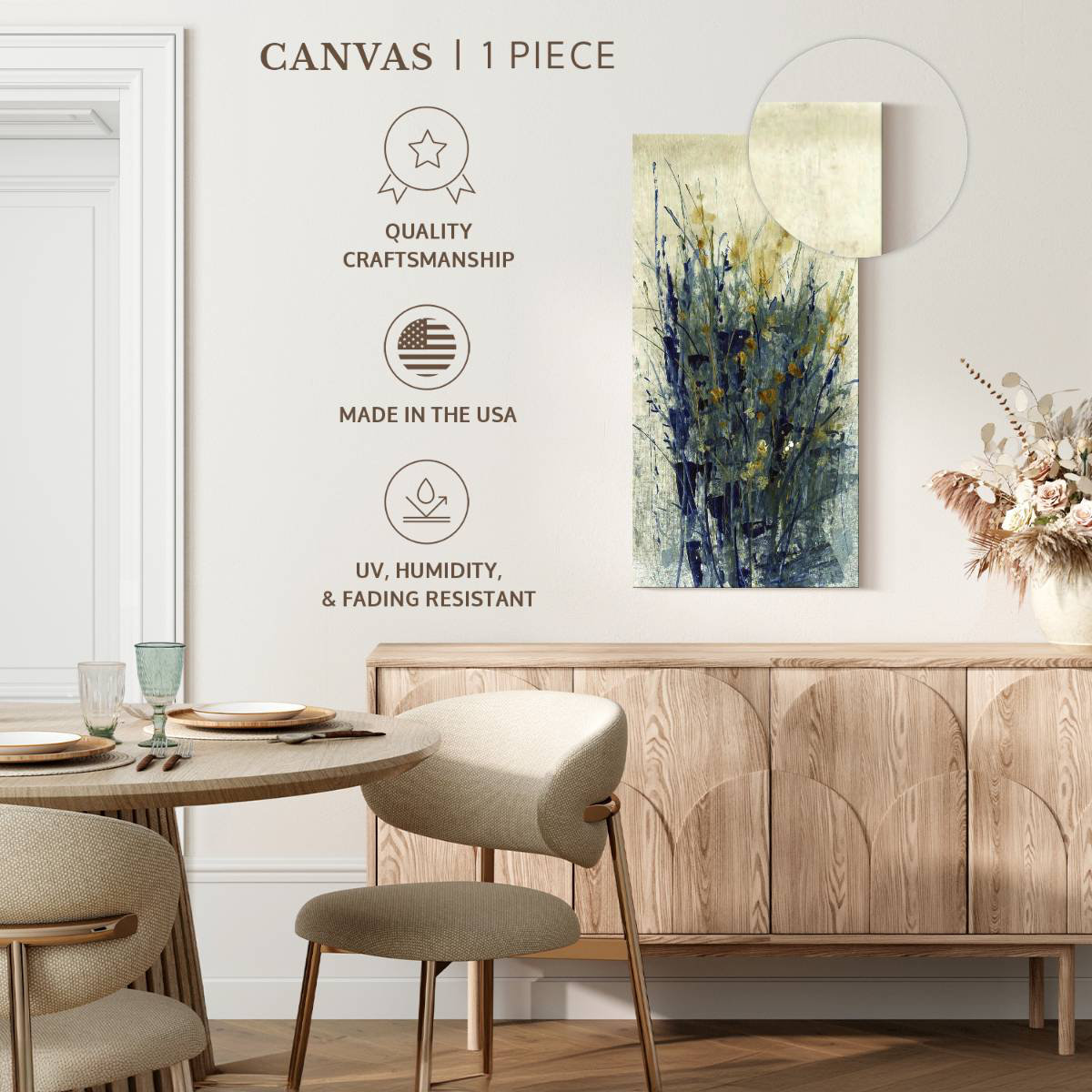 Wade Logan® Avery Wild Indigo Floral II | Wayfair