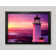 Bright Star Lighthouse Pink Sunset - Single Picture Frame Print ...