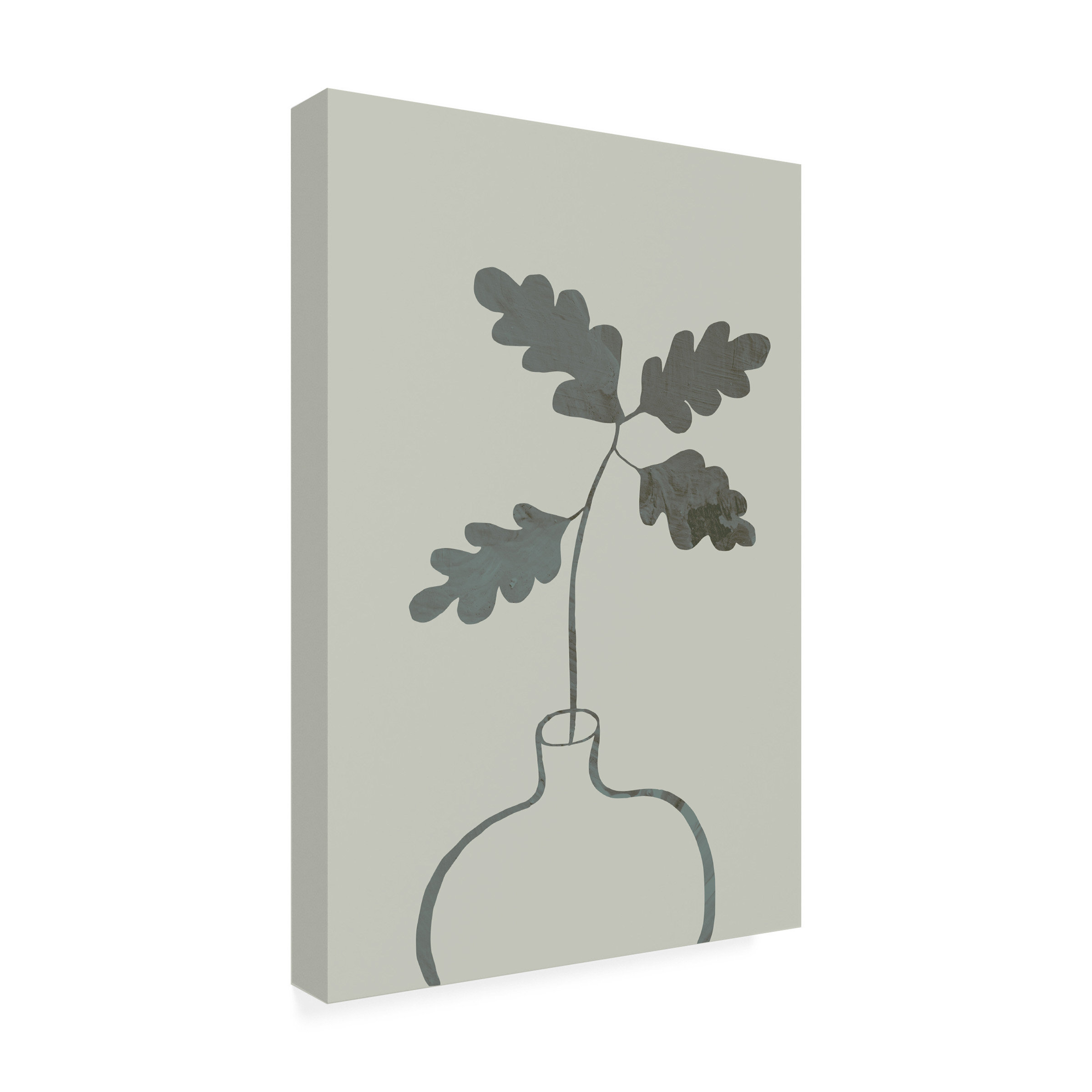 Winston Porter Chote Green Oak Plant by Winston Porter - Wrapped Canvas ...