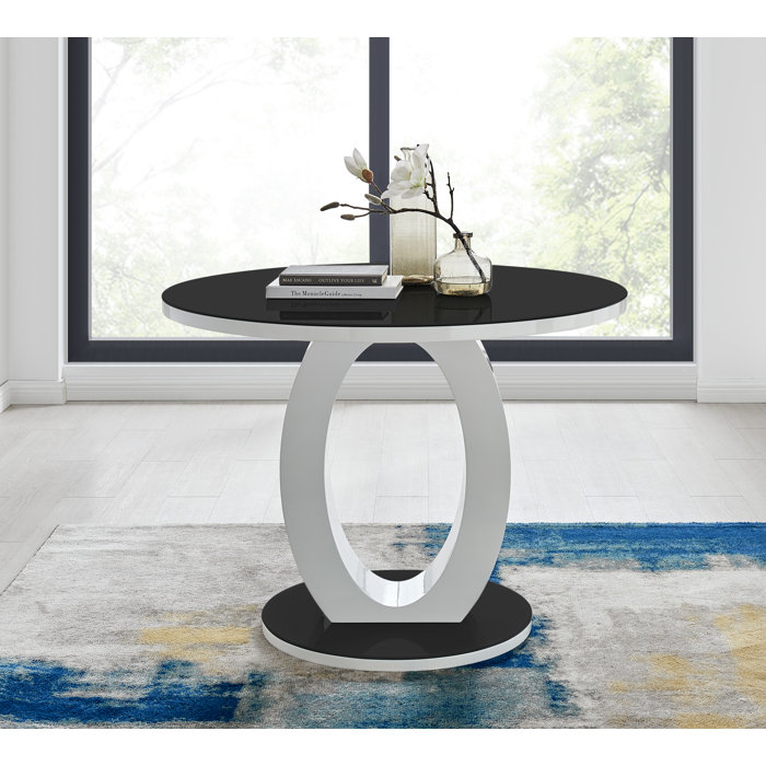 Bless international Scottsmoor Luxury High Gloss Round Dining Table ...