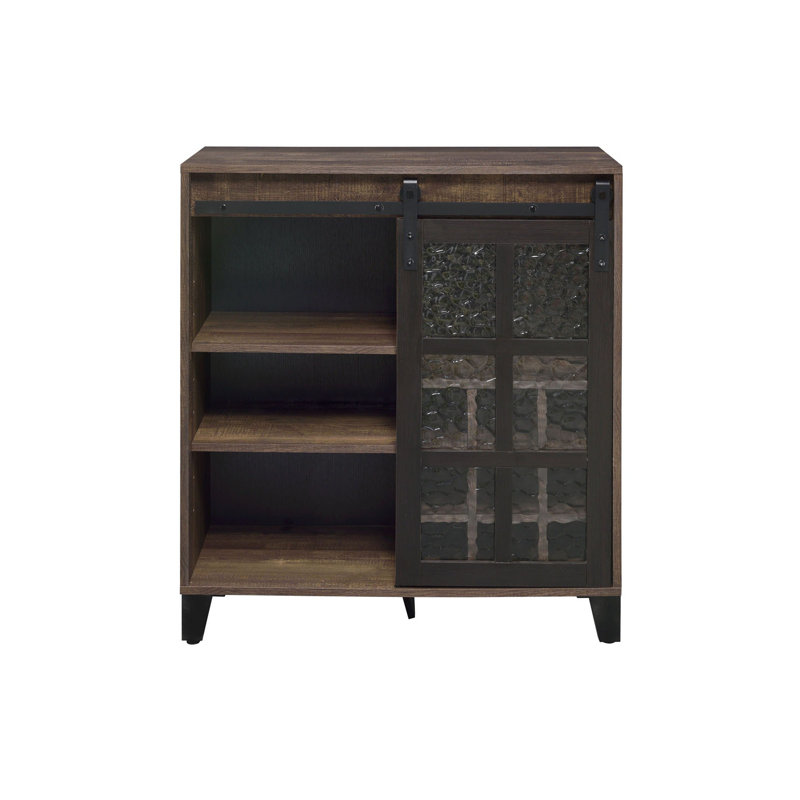 Gracie Oaks Rustic Wine Cabinet | Wayfair