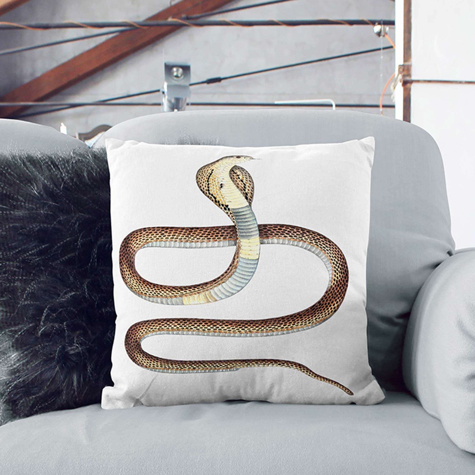 East Urban Home Cobra Capella Snake Illustration by John Edward Gray ...
