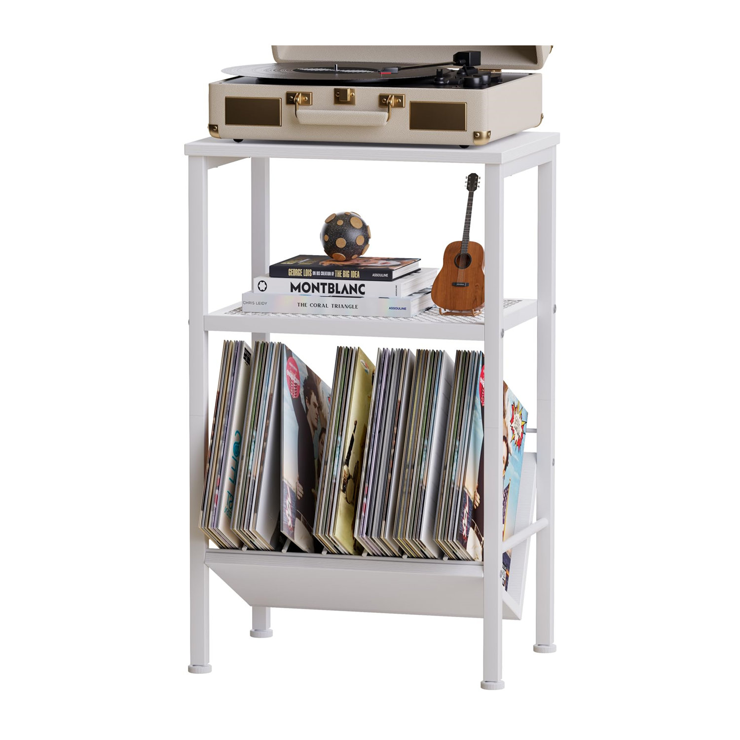 Ebern Designs 3 Tier End Table, V Shape | Wayfair