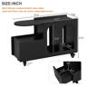 Brayden Studio® End Table With Storage And Wheels | Wayfair