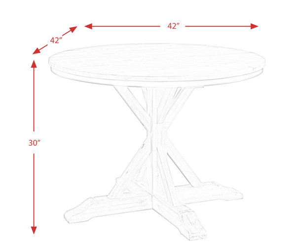 Sand & Stable Eugley Acacia Round Dining Table & Reviews - Wayfair Canada