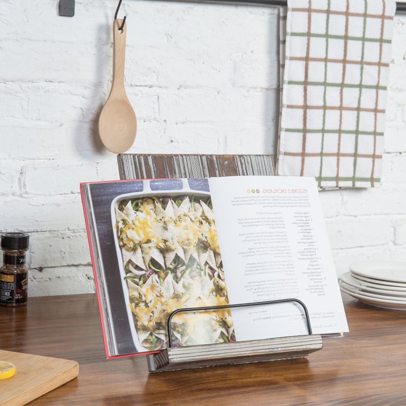 MyGift Solid Wood and Metal Tabletop Reading Book Stand | Wayfair