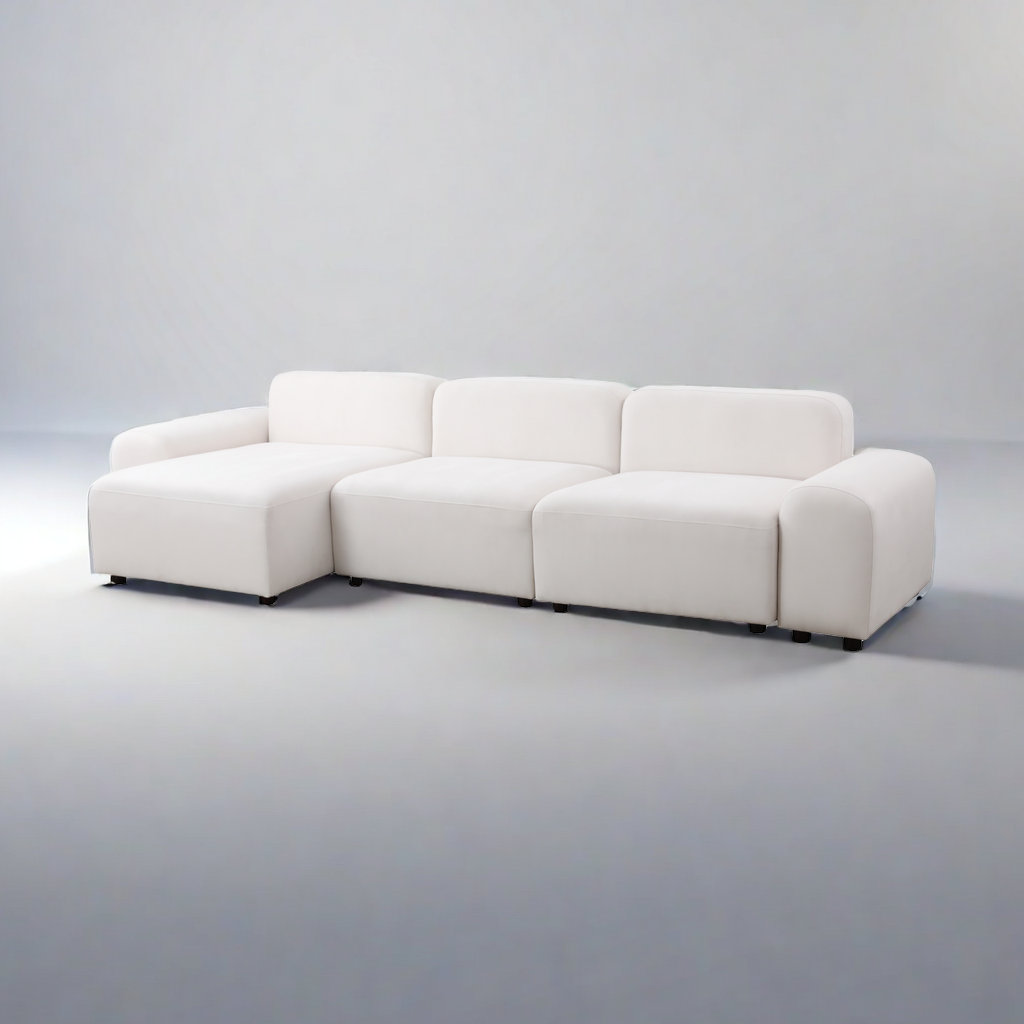 Ebern Designs Cheenou 127.5" Upholstered Revisable Sectional - Wayfair ...