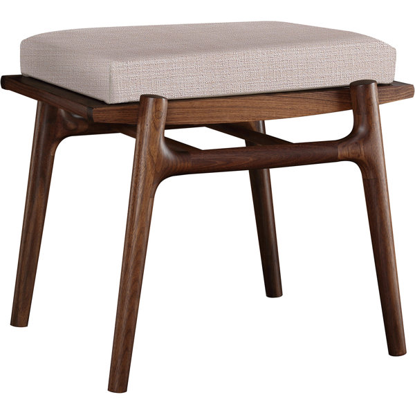 Stickley Walnut Grove 19" Wide Rectangle Footstool Ottoman | Perigold