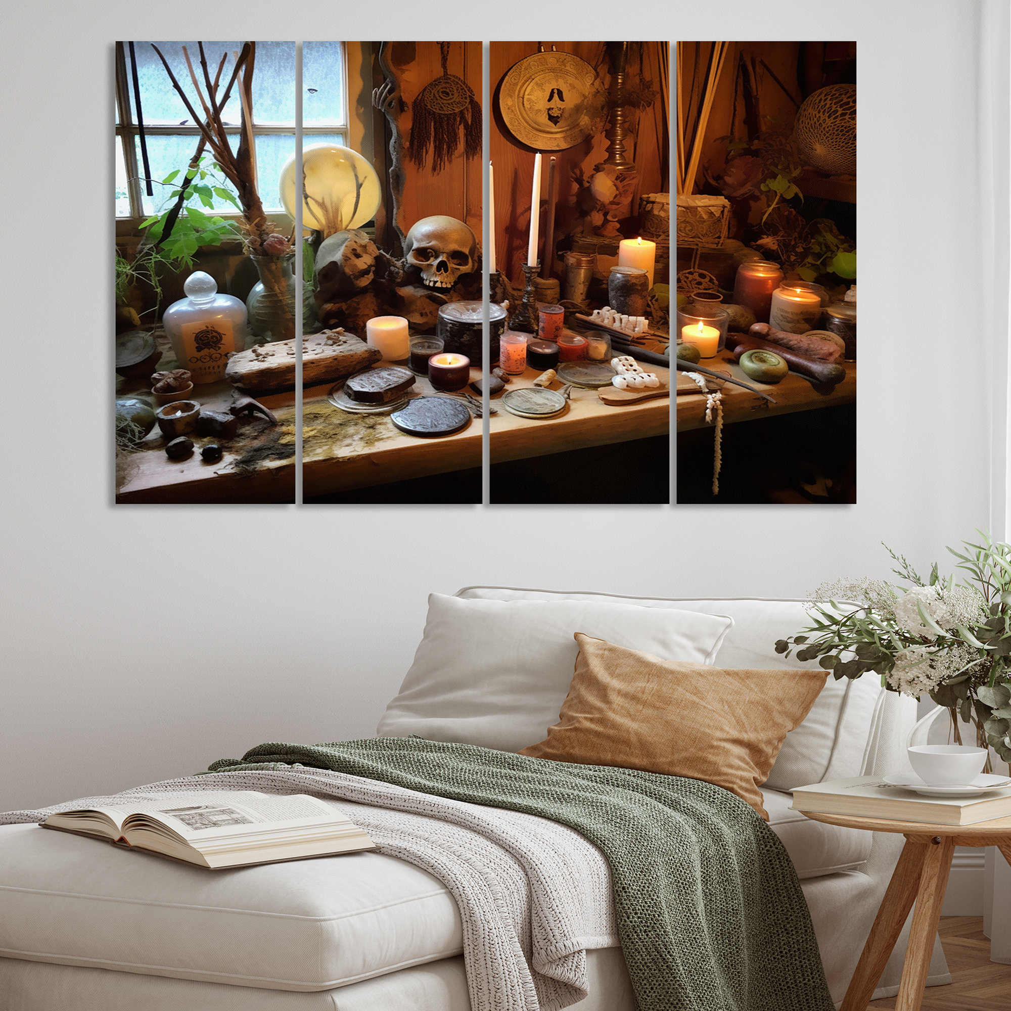 Ebern Designs Shamanic Altar With Sacred Objects - Christianism Wall ...