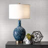 World Menagerie Friedlaender 28" Blue Table Lamp & Reviews | Wayfair