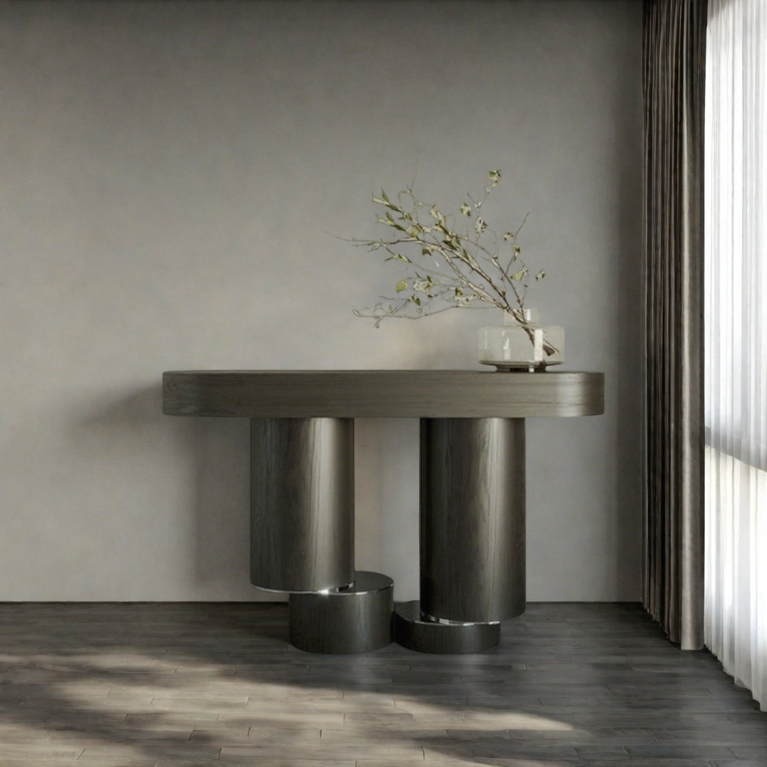Orren Ellis Modern Geometry Art Console Table | Wayfair