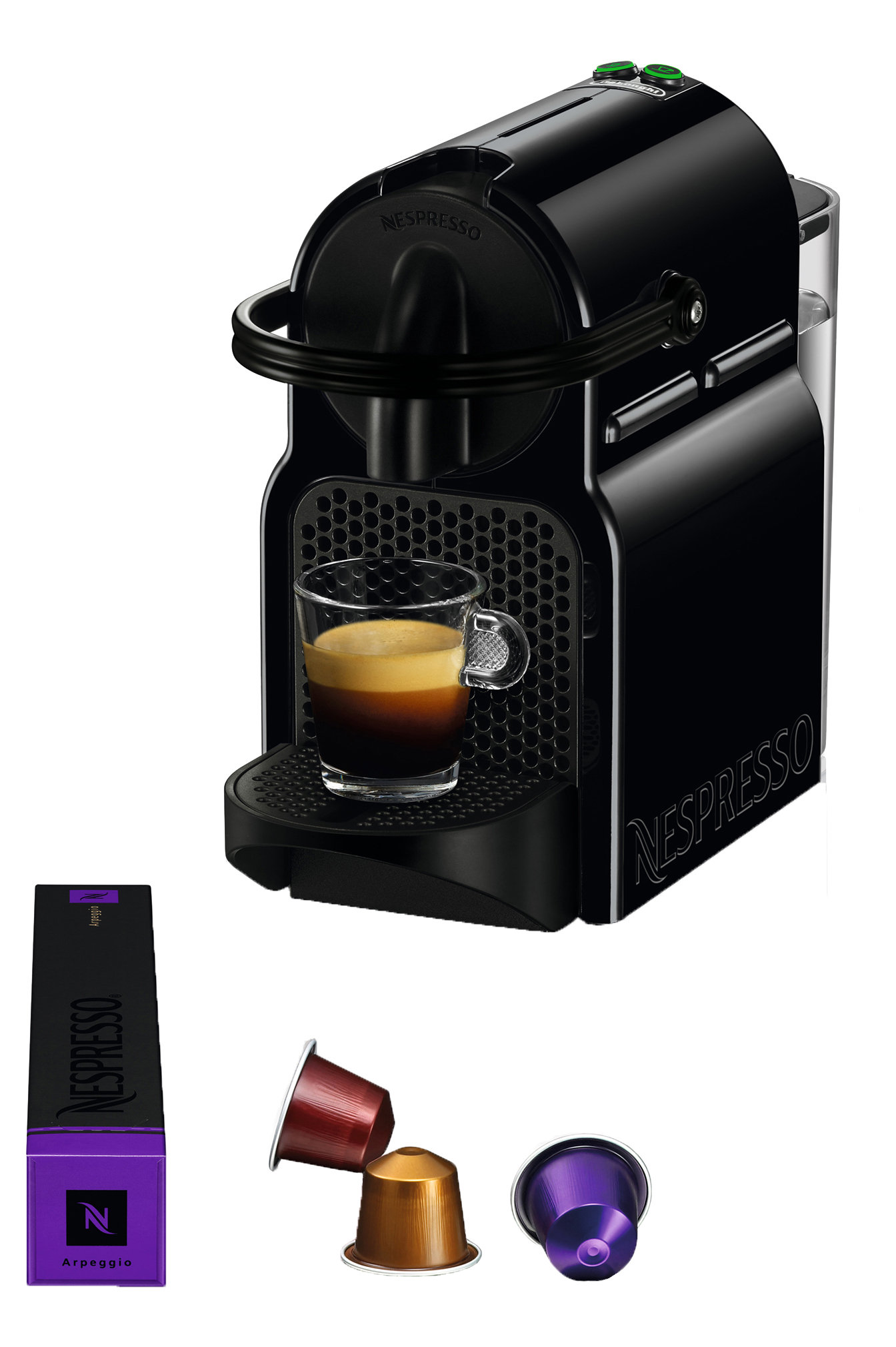 Nespresso Inissia Original Coffee and Espresso Machine by De'Longhi ...
