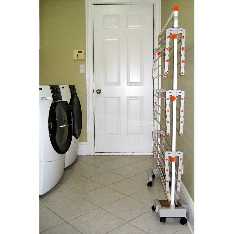 Rebrilliant Stainless Steel Rolling Drying Rack & Reviews | Wayfair