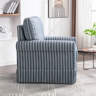 Red Barrel Studio® Eilzabeth 33" W Modern Soft Wide Upholstered Striped ...
