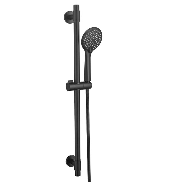 chuangyanUS Adjustable Shower Slide Bar With 5-Function Handheld Shower ...