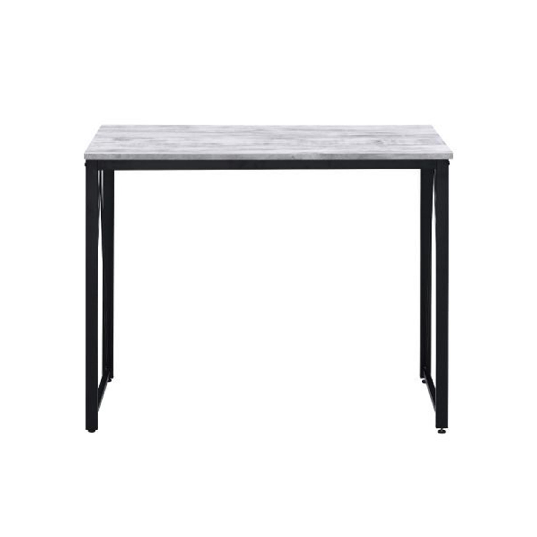 17 Stories Rectangular Writing Desk with Metal Base | Wayfair