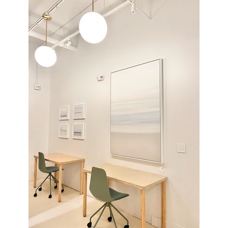 Wrought Studio™ Office Task Chair with Fabric Cushion and Rolling Metal ...