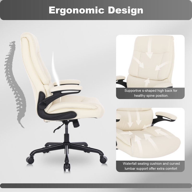 Latitude Run® Emmylia Ergonomic Executive Chair with Headrest | Wayfair