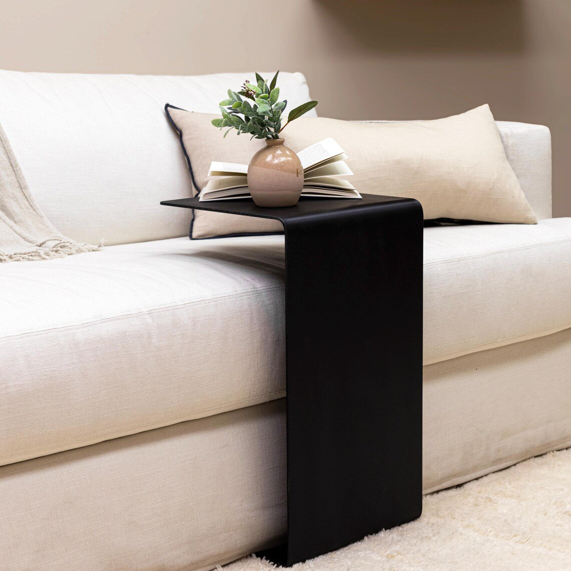 Ivy Bronx Side Table C-Shape Solid Metal - Wayfair Canada