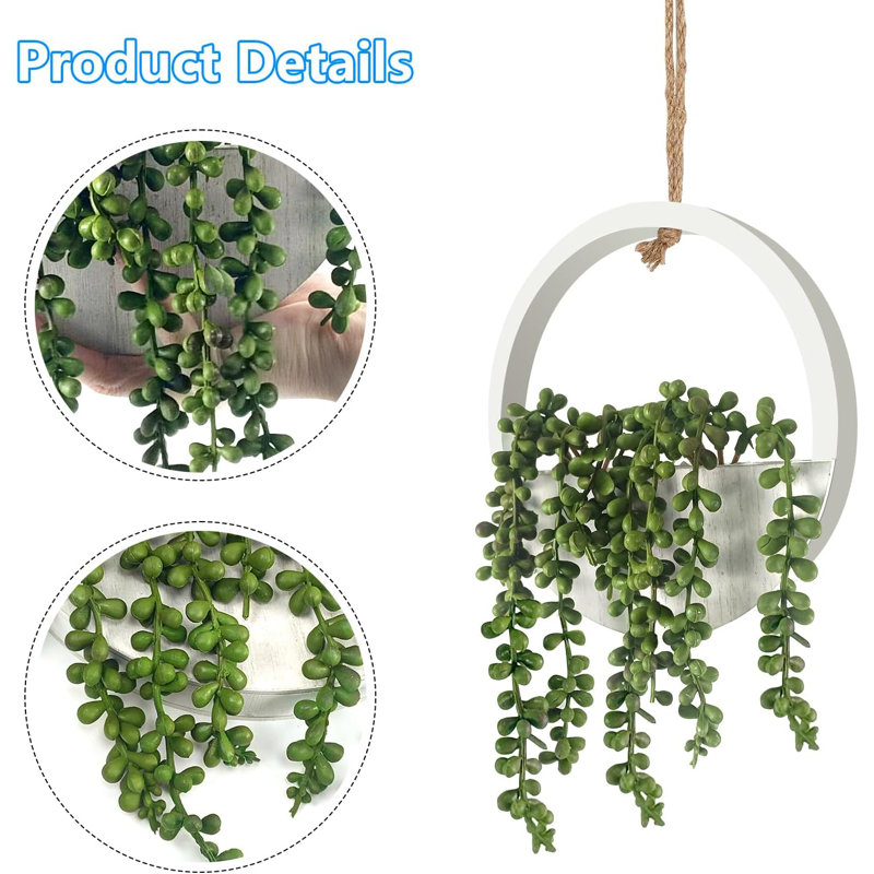 Mercer41 Artificial Hanging Succulents Wall Decoration | Wayfair