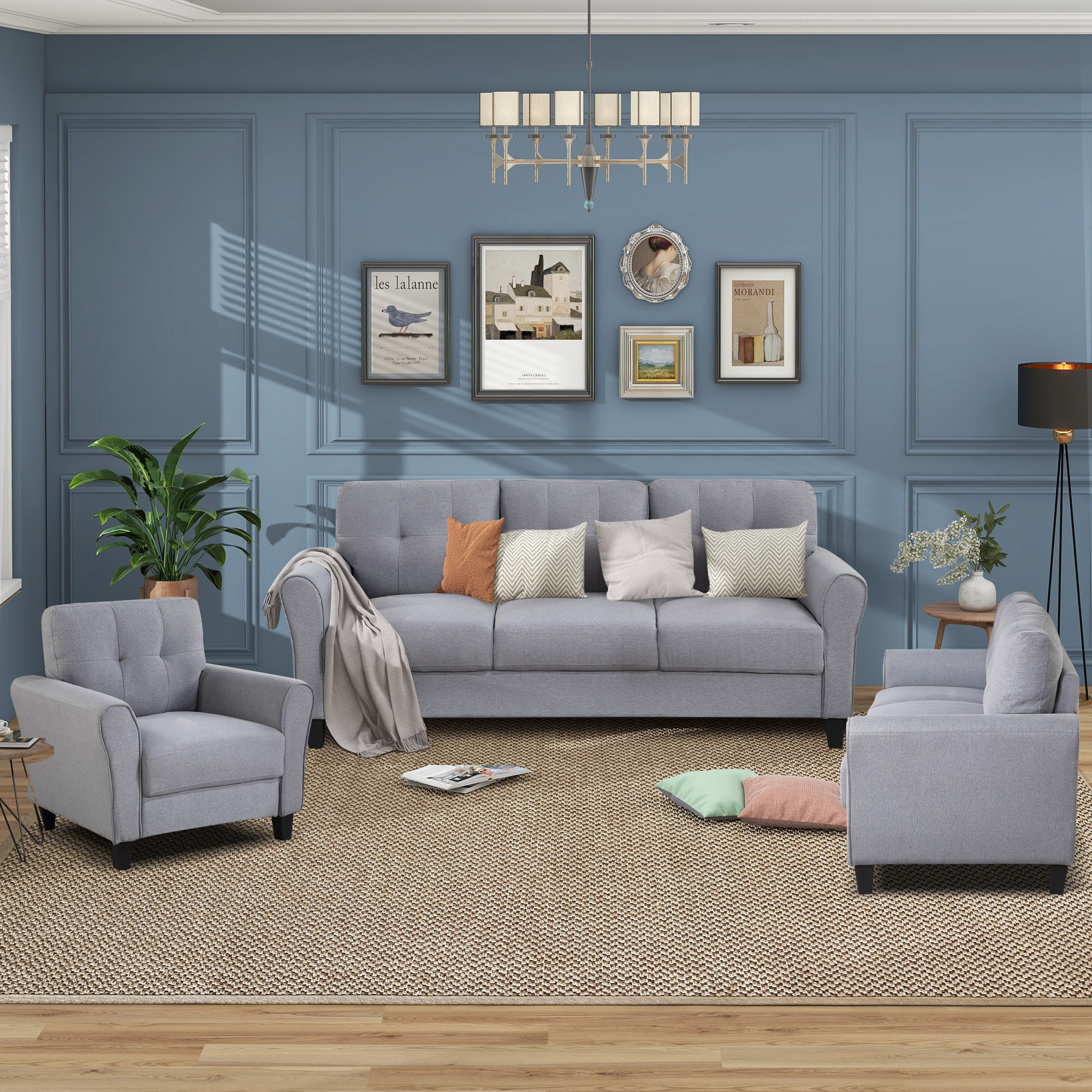 Latitude Run® Chambersburg 3 - Piece Living Room Set - Wayfair Canada