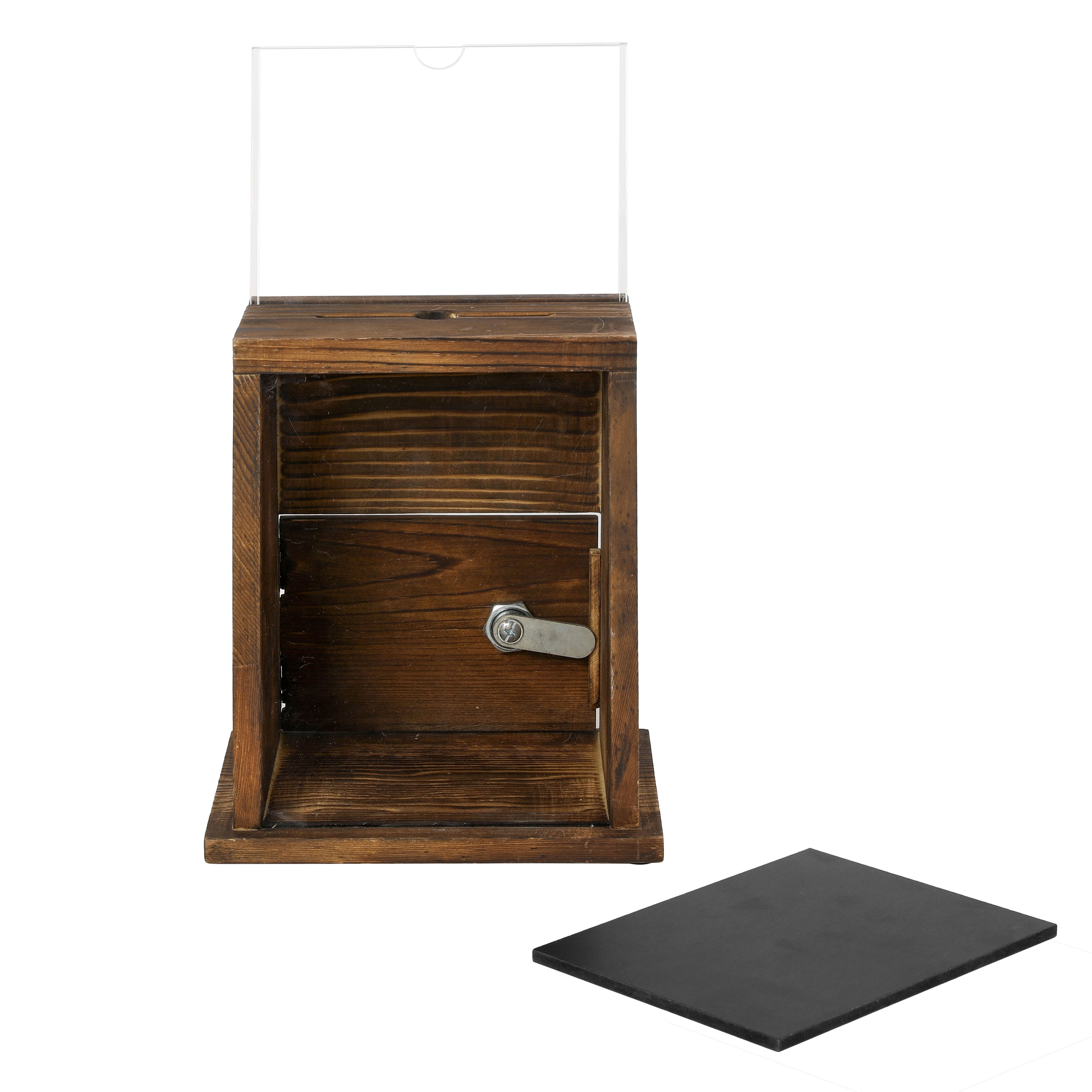 MyGift Burnt Wood Collection Drop Box - Wayfair Canada