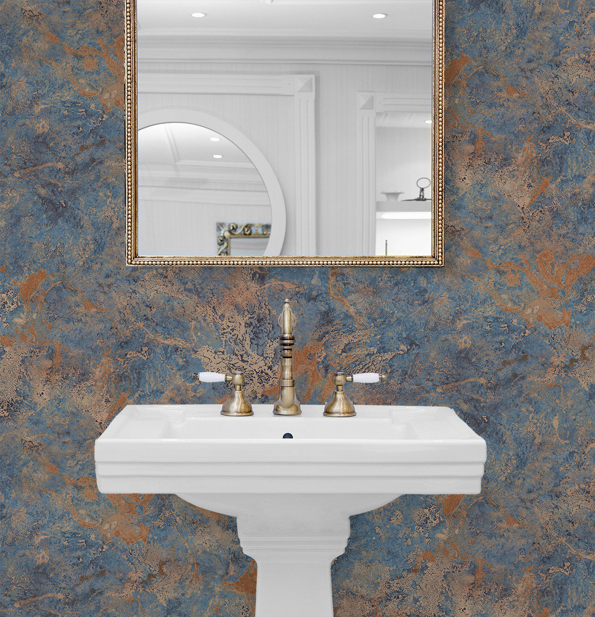 Brayden Studio® Bown Marble Embossed Vinyl Unpasted Wallpaper Roll ...