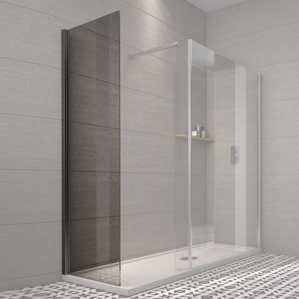 WhiteStone Worcester 680mm W x 2000mm H Walk In Glass Screens with ...