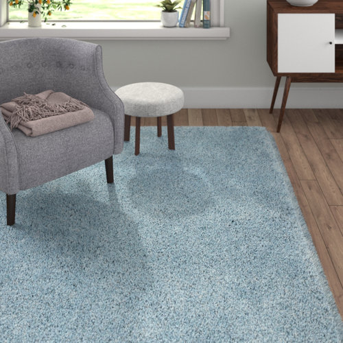 Zipcode Design Biron Ishiro Hand Tufted Duck Egg Rug & Reviews ...