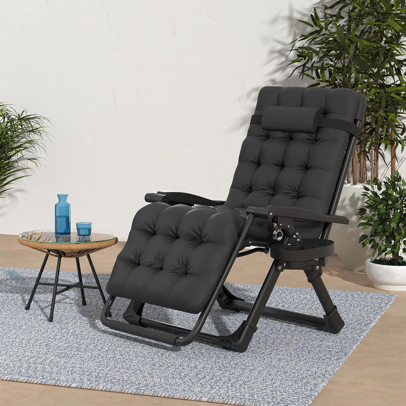 Arlmont & Co. Reclining Chair Lounge Chair Recliner with Upgraded Lock ...