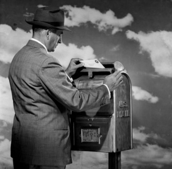 Latitude Run® Man Mailing Letter Poster Print (24 X 36) - Wayfair Canada