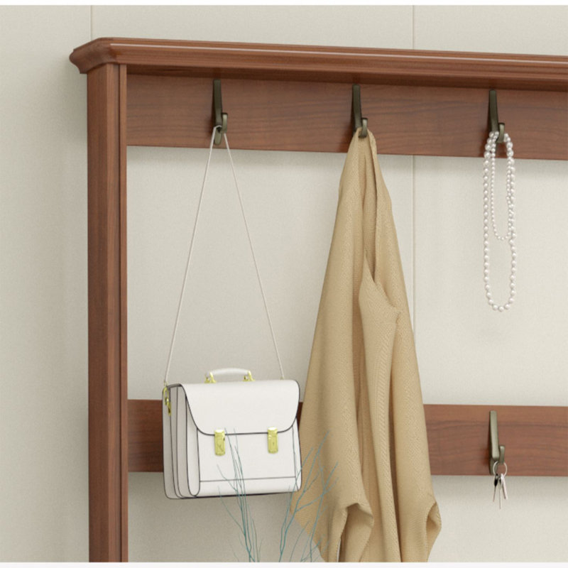 Elegant Home Furnishings.s Solid Wood Coat Rack with Storage | Wayfair