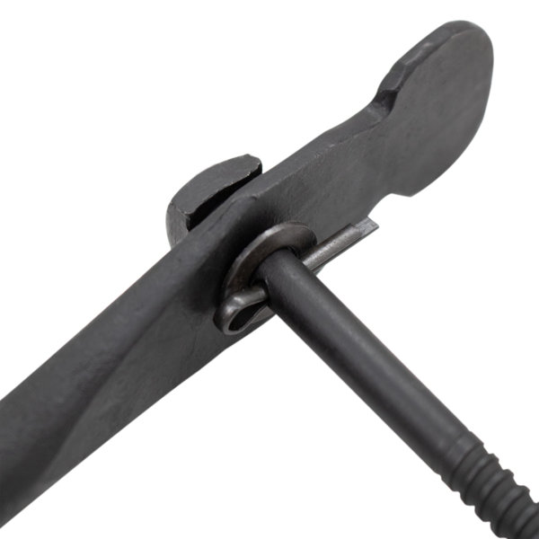 Mystic Colonial Hardware Black Shutter Dog Rat Tail Hand Forged Iron ...