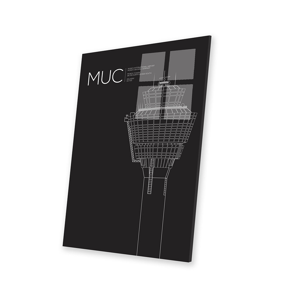 Ebern Designs MUC Tower, Munich International Airport Print On Acrylic ...