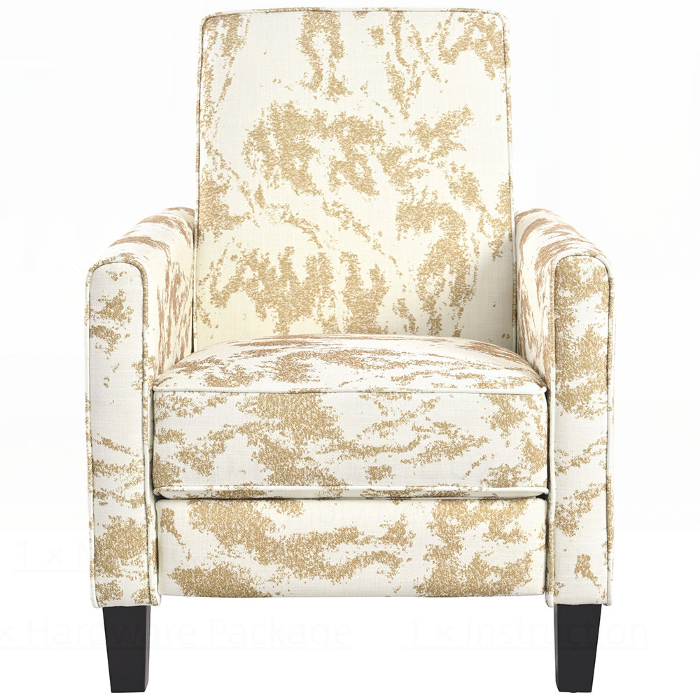 Ophelia & Co. Push Back Recliner Chair with Adjustable Backrest ...