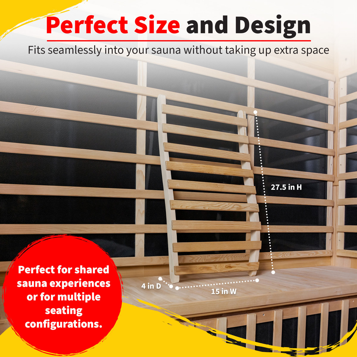 Heatwave Universal Sauna Backrest & Reviews | Wayfair