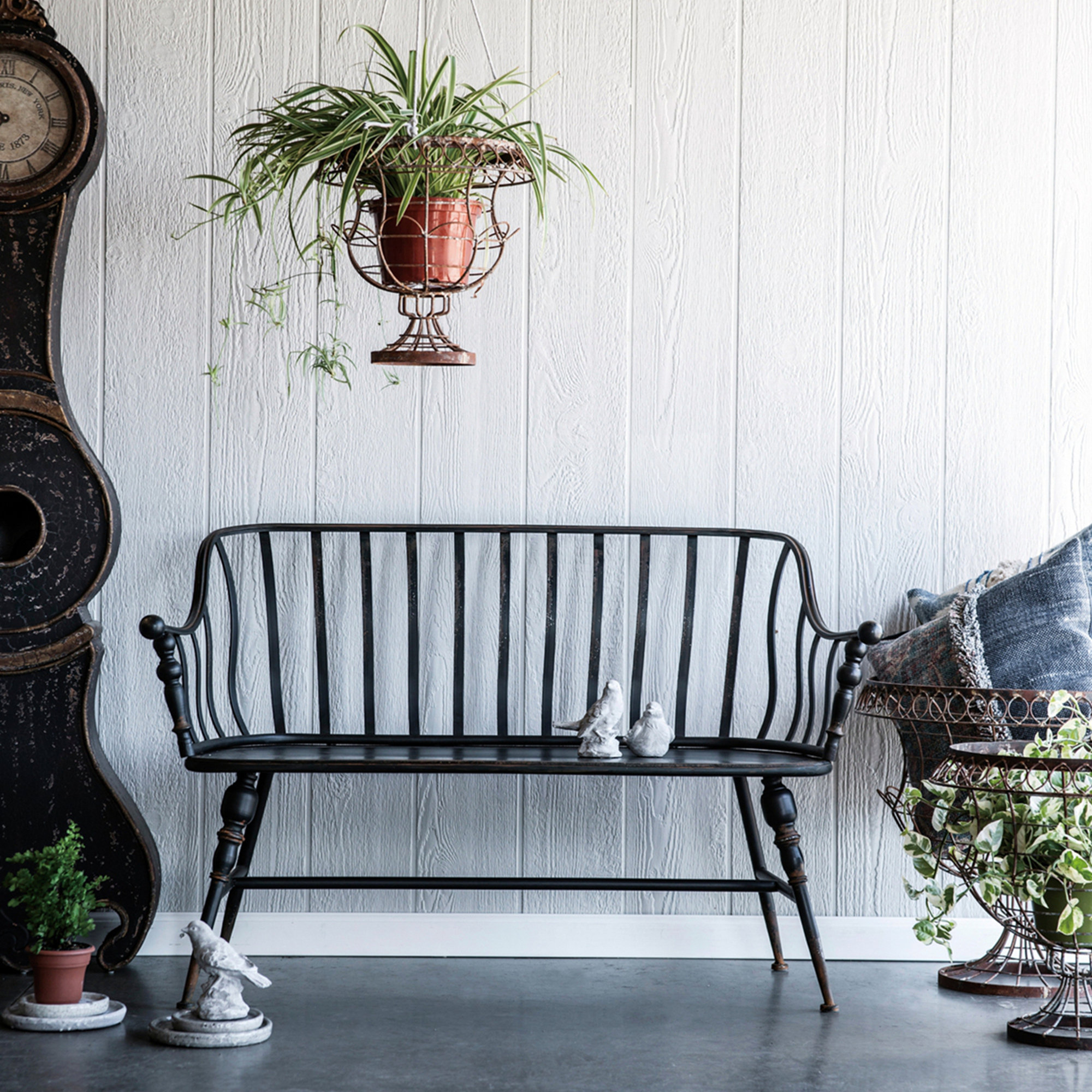 Latitude Run® Warren Metal Settee Bench - Wayfair Canada