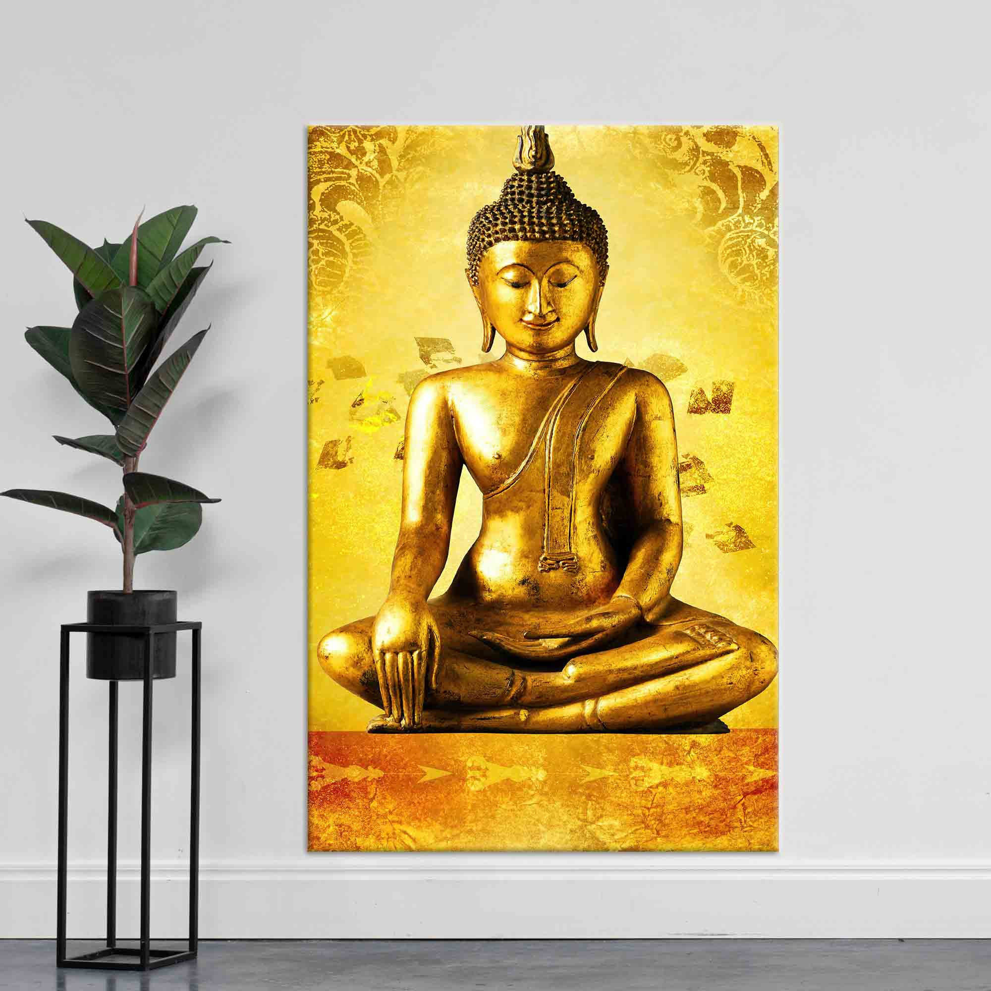 Dakota Fields Modern Buddha Zen Artwork Canvas Poster Ideal for Wall ...