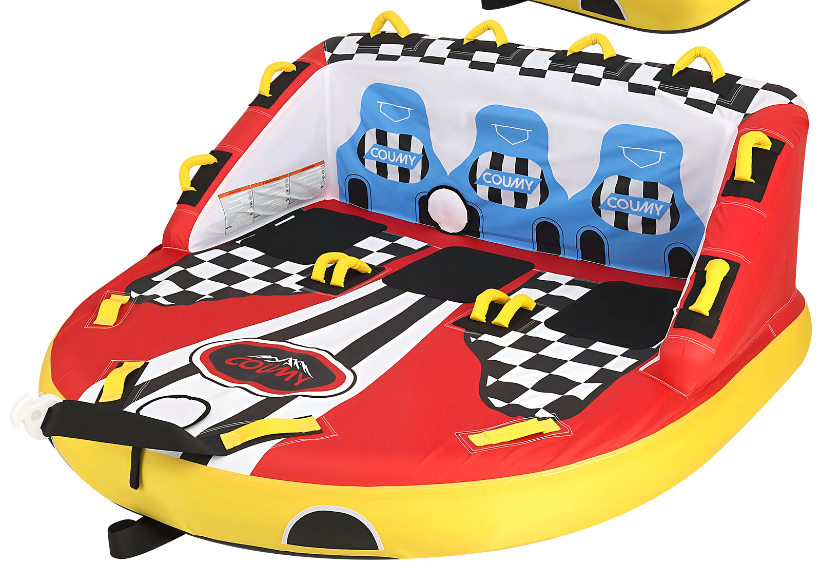 Philtrum Towable Tubes For Boating,1-3 Riders Inflatable Pull Boats ...