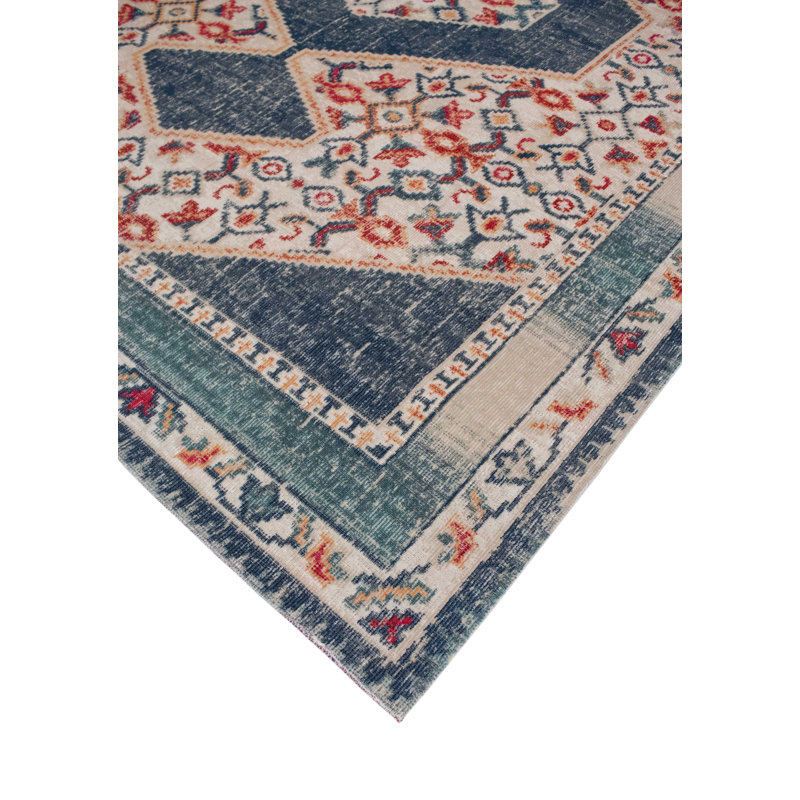 World Menagerie Shantae Oriental Gray/Green Area Rug | Wayfair