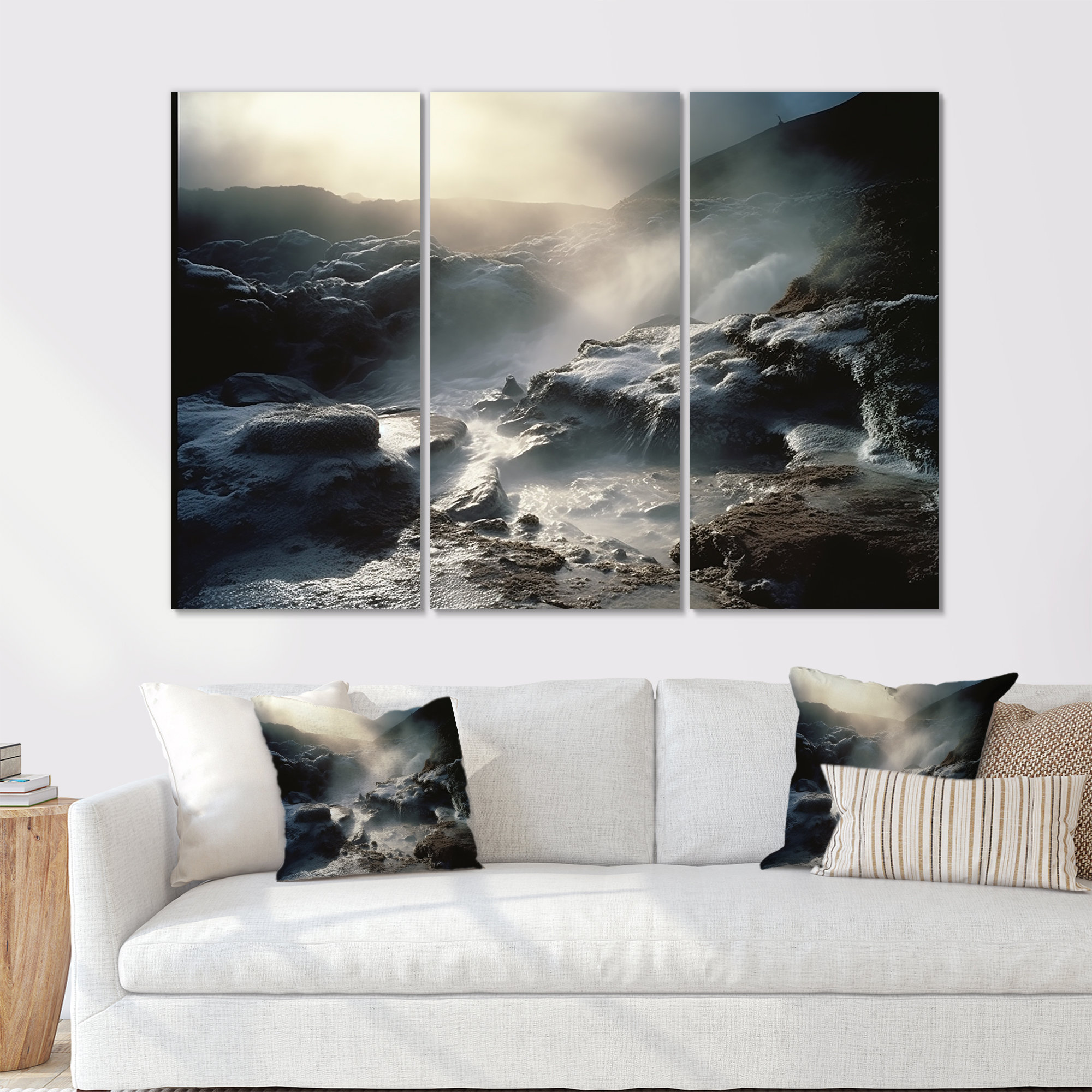 Beachcrest Home™ Geyser Winter Scenery II - Geyser Wall Decor Set | Wayfair