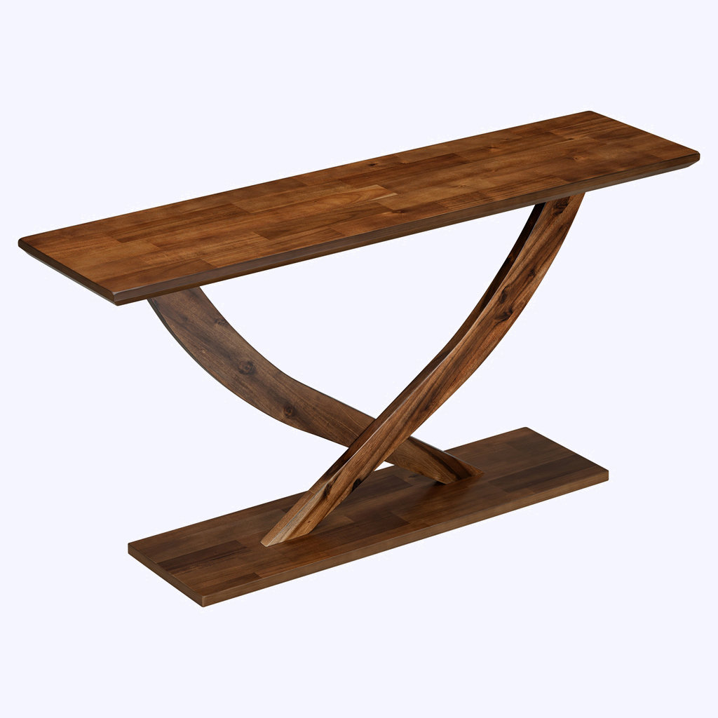 Millwood Pines Modern Rustic Console Table with Cross-Leg Design | Wayfair